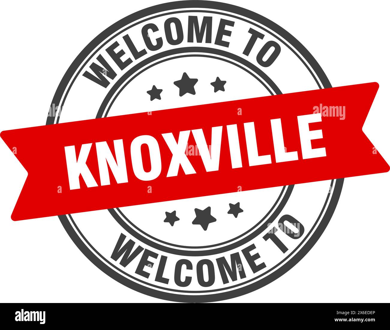 Welcome to Knoxville stamp. Knoxville round sign isolated on white ...