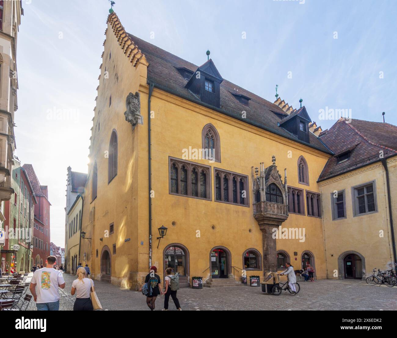 Regensburg: Reichssaalgebäude (Imperial Hall building) with bay window ...