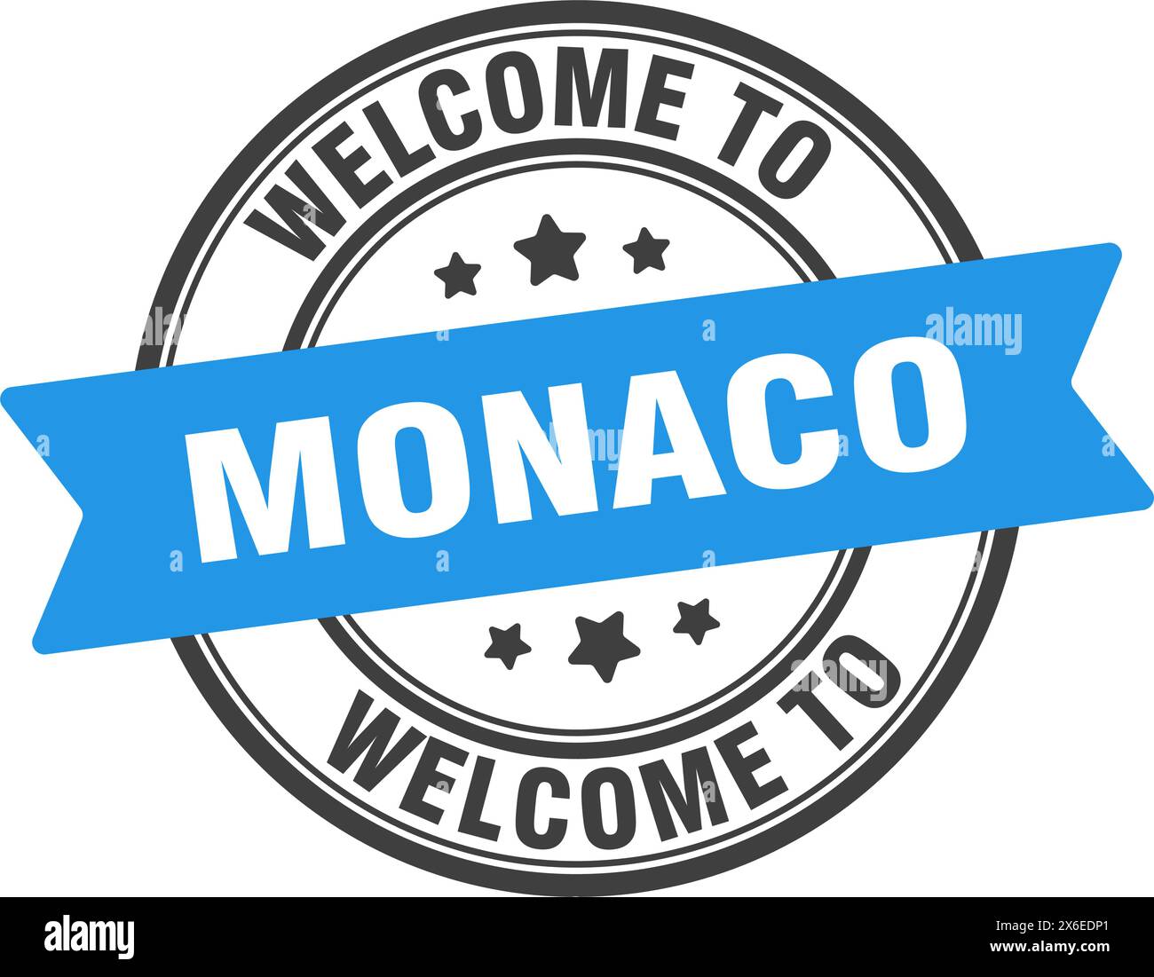 Welcome to Monaco stamp. Monaco round sign isolated on white background ...