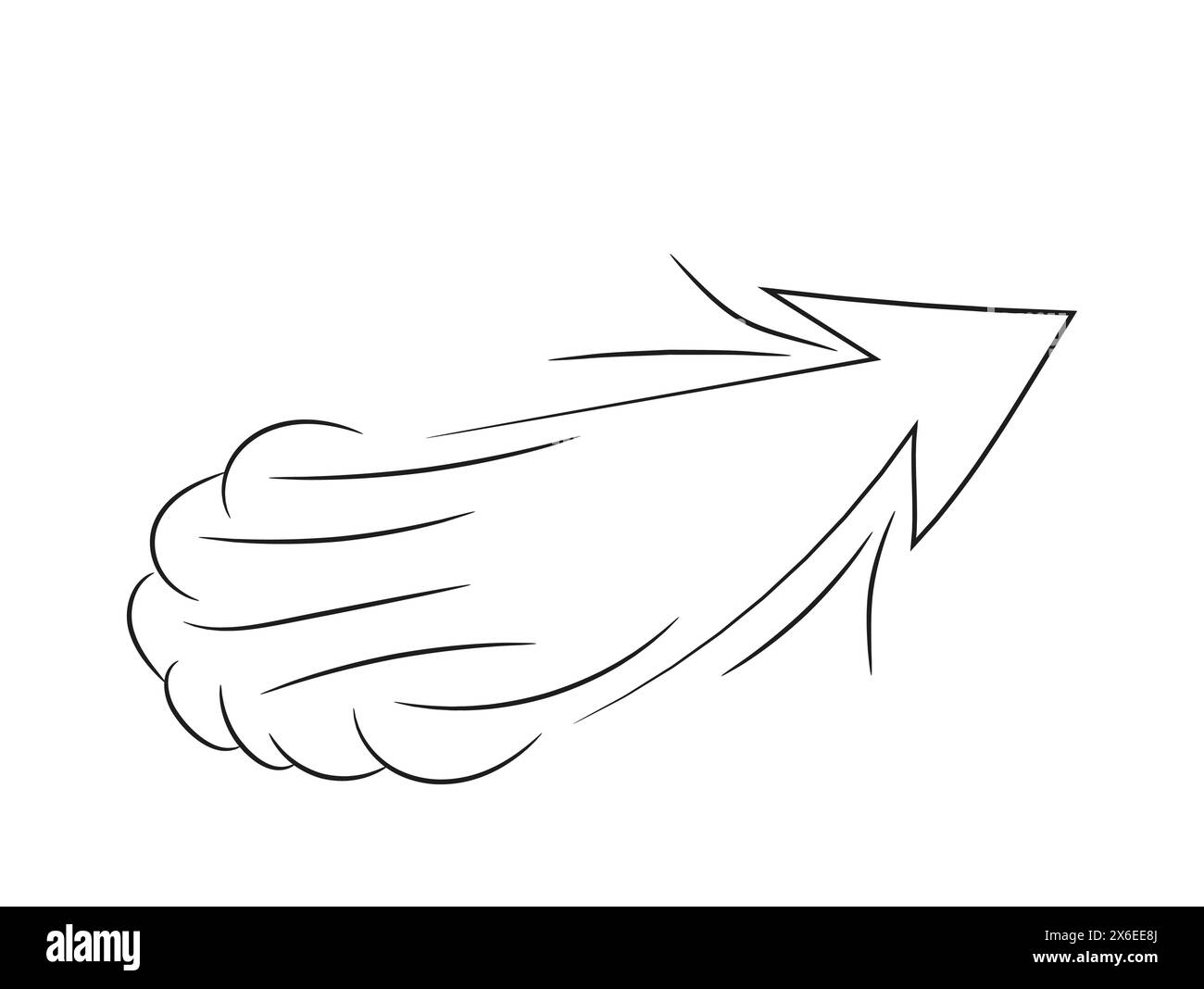 Energetic and dynamic vector illustration featuring a hand-drawn ...