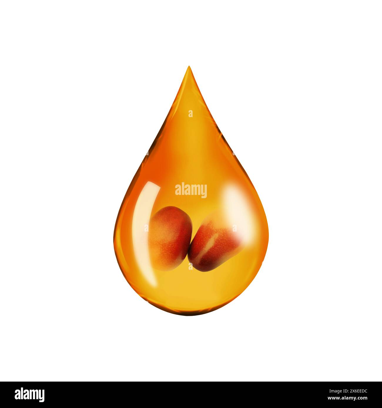 Cooking oil drop with palm fruits isolated on white Stock Photo - Alamy