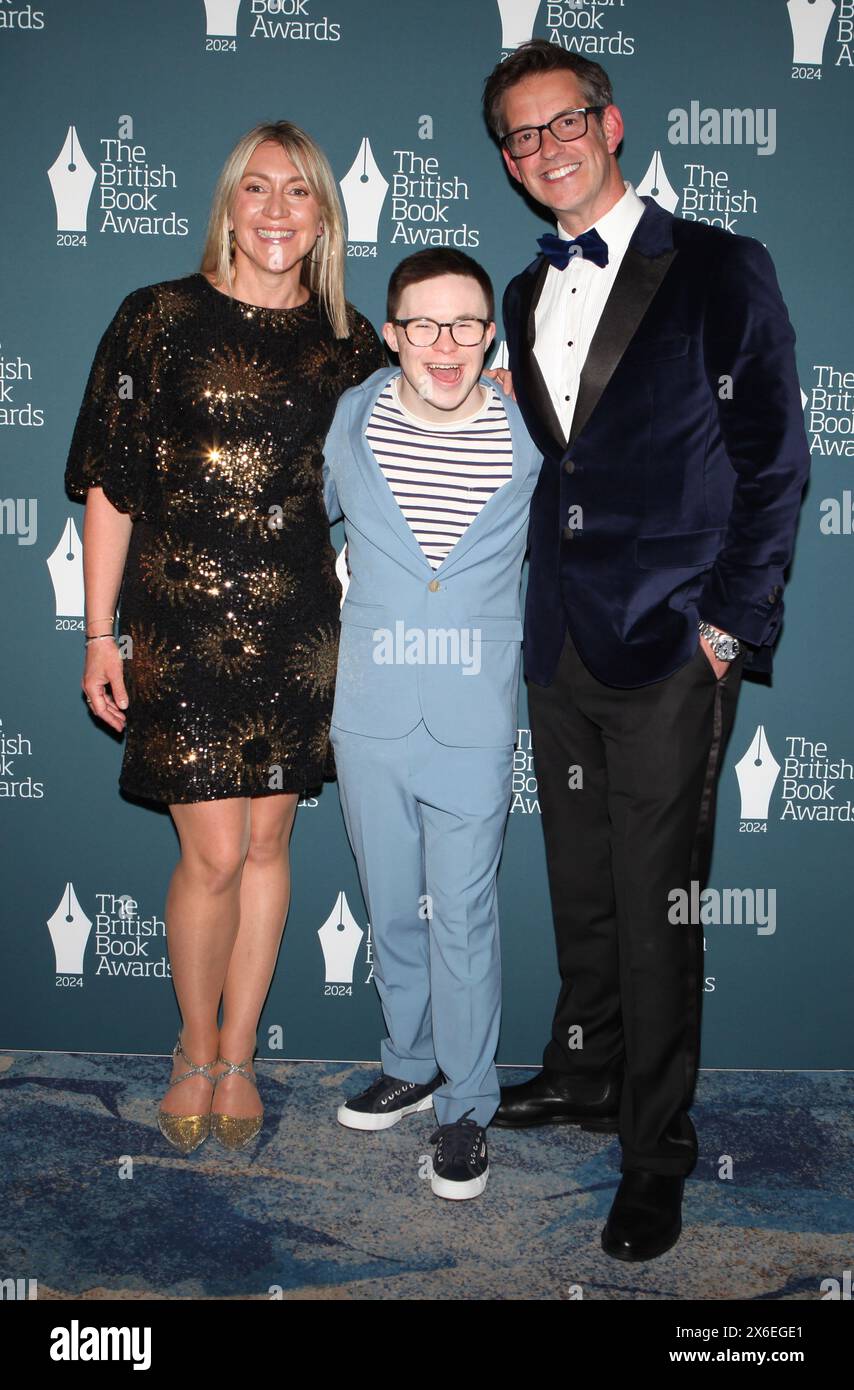 London, UK. George Webster (centre) at The British Book Awards 2024. JW Marriot Grosvenor House ...