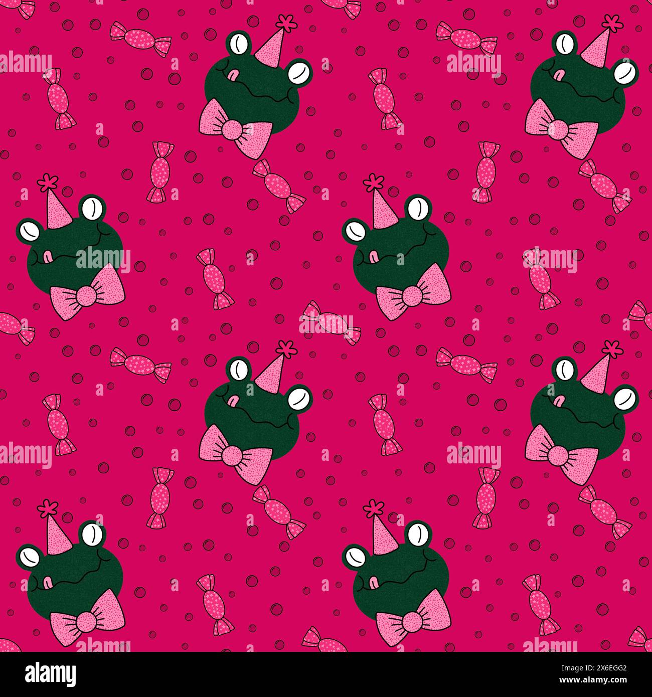 Cartoon animals seamless frogs pattern for wrapping paper and fabrics ...