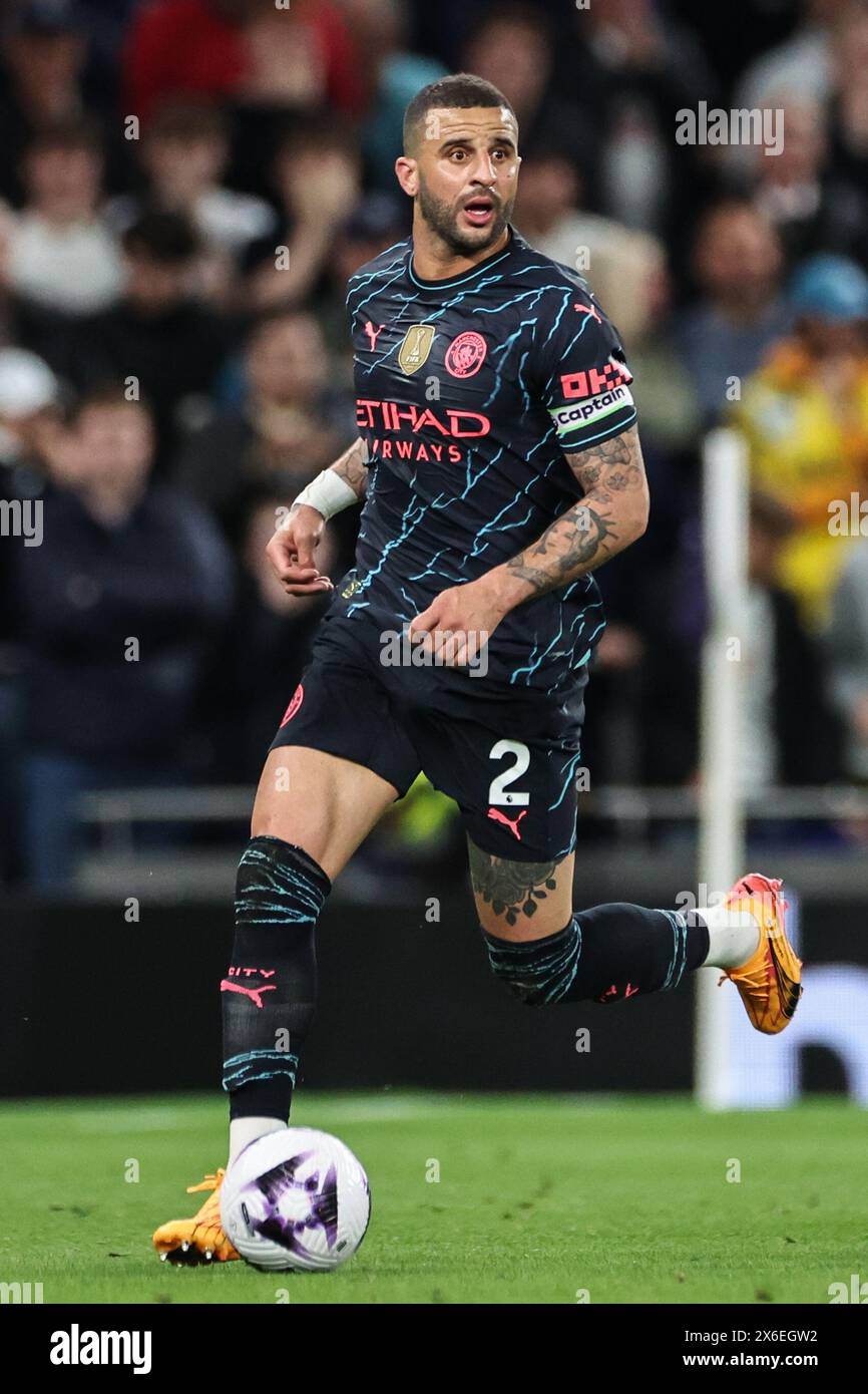 Kyle Walker of Manchester City in action during the Premier League ...