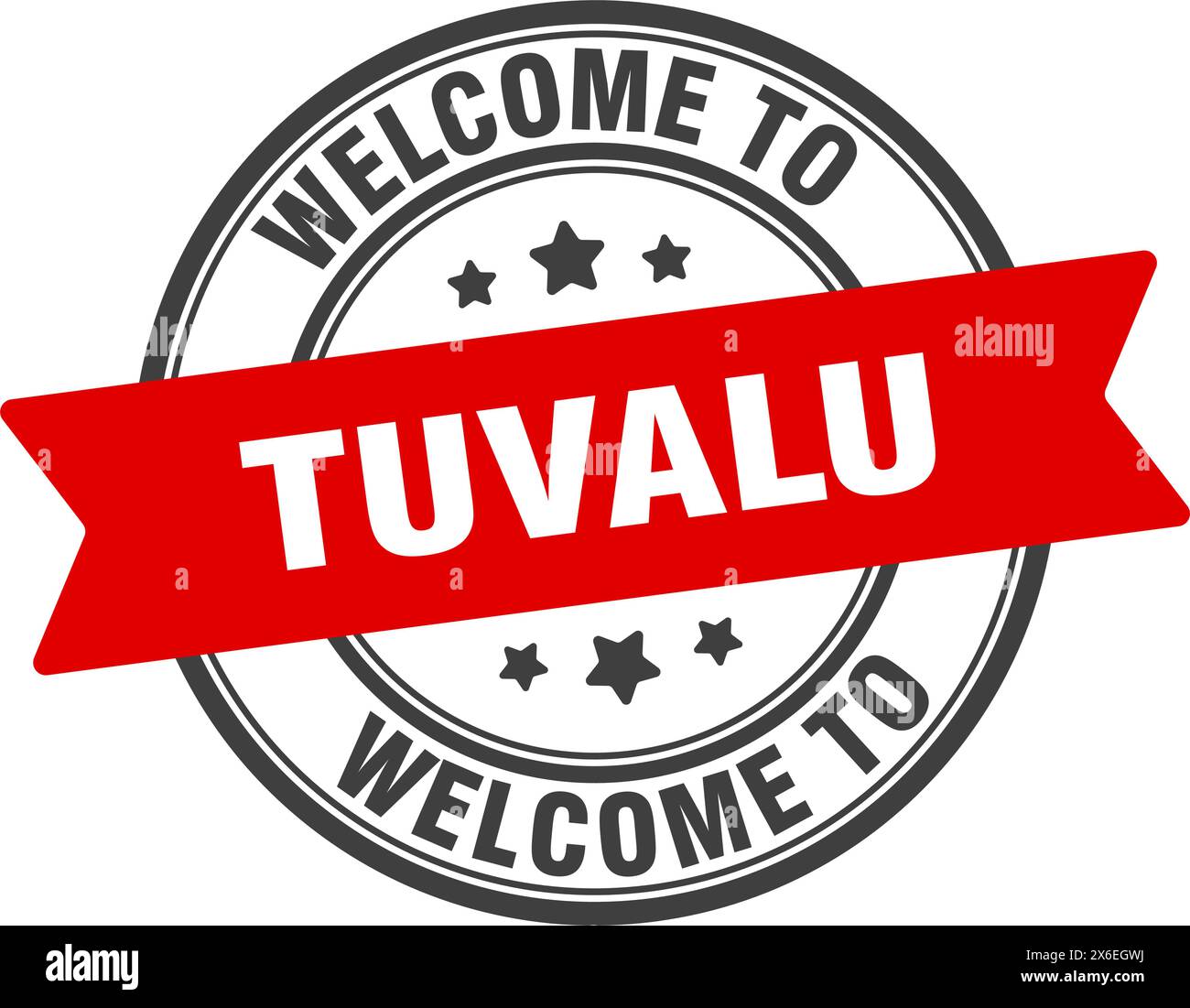 Welcome to Tuvalu stamp. Tuvalu round sign isolated on white background ...