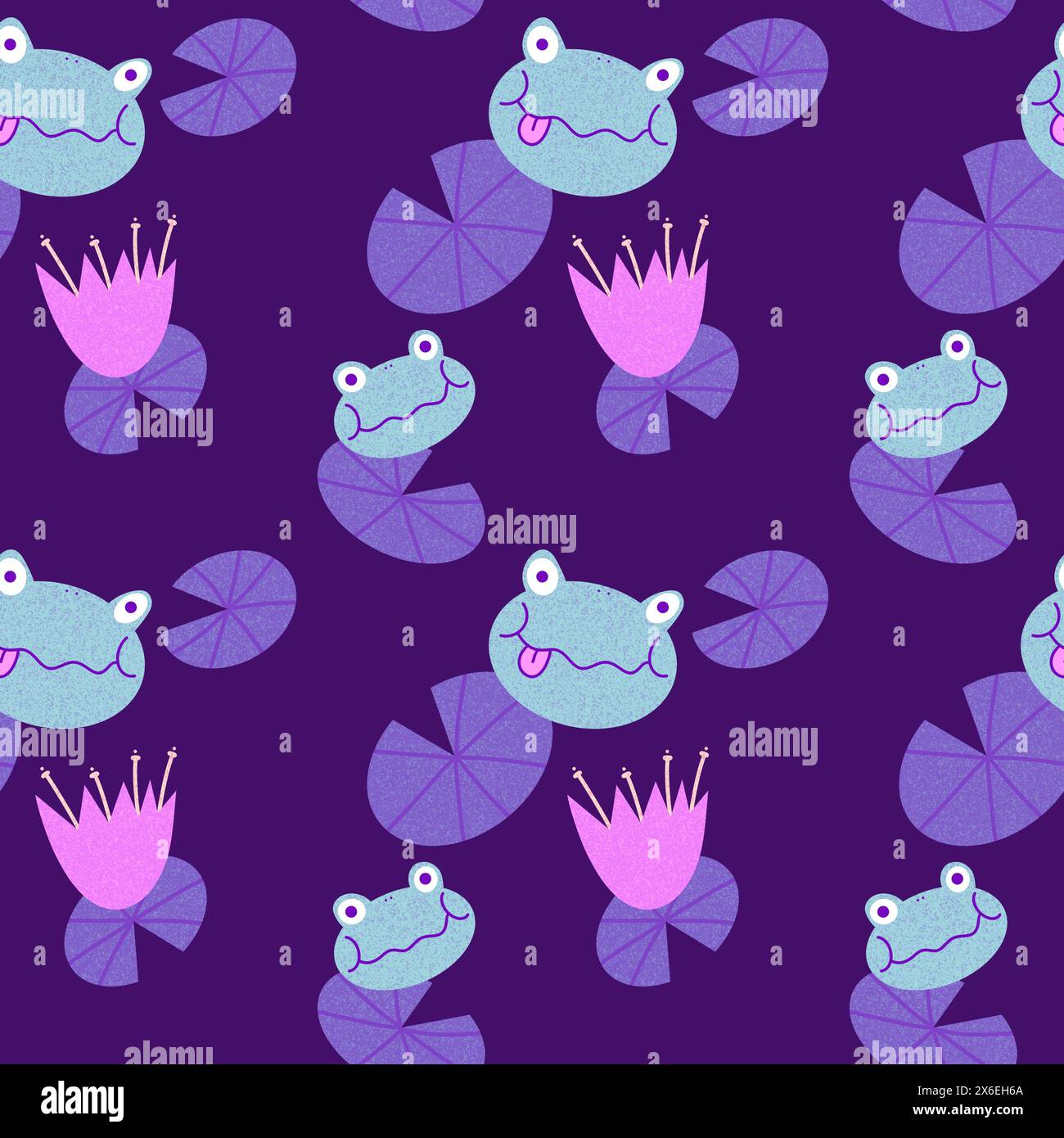 Cartoon animals seamless frogs pattern for wrapping paper and fabrics ...
