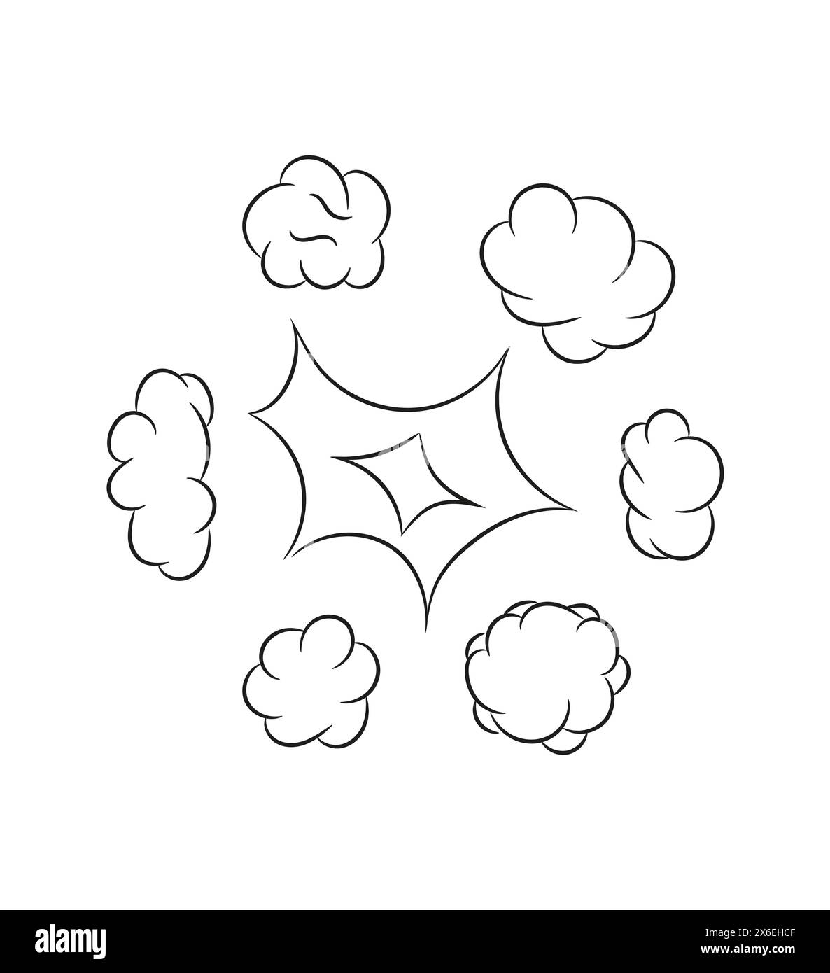 Energetic and dynamic vector illustration featuring a hand-drawn ...