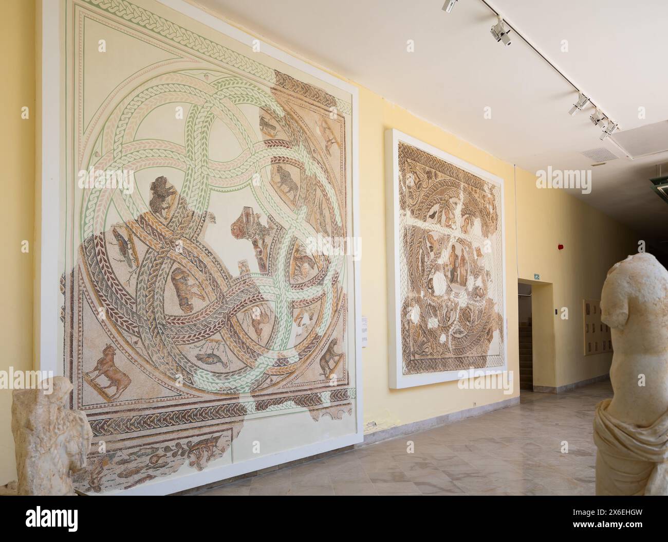 Sousse Archaeological Museum exhibiting remains of Roman mosaics Stock ...