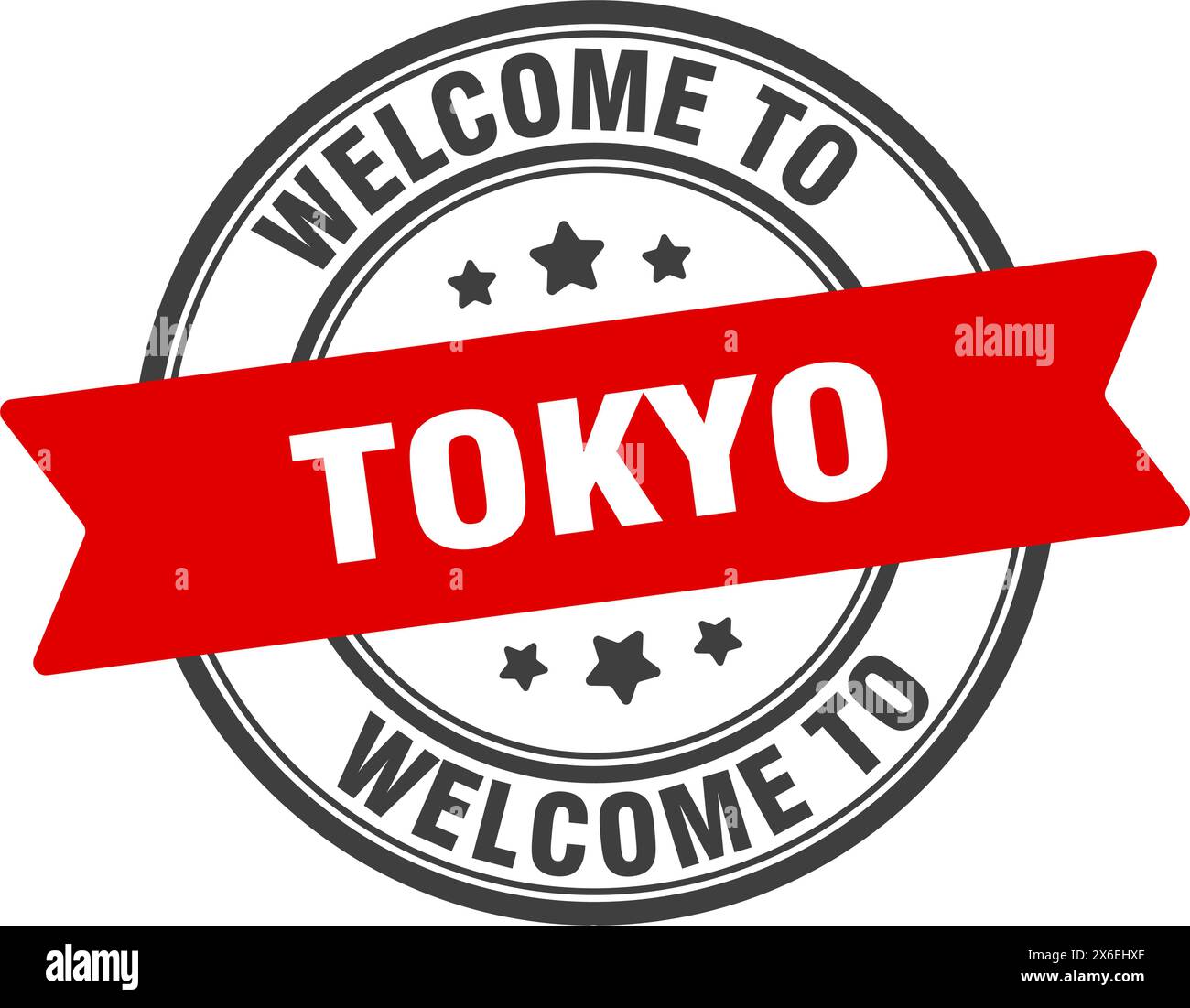 Welcome to Tokyo stamp. Tokyo round sign isolated on white background ...