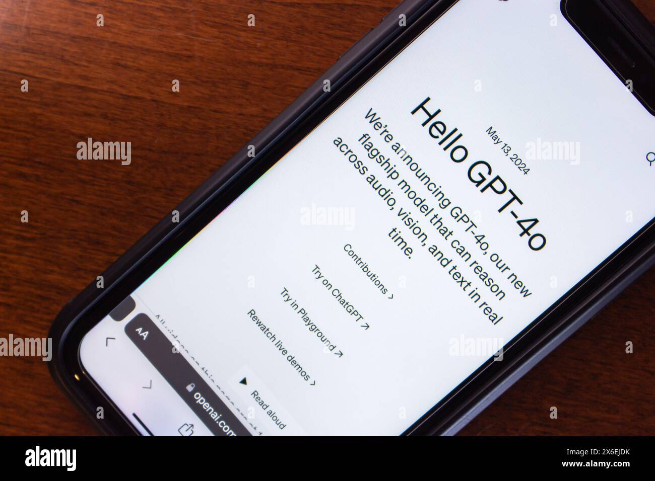 ChatGPT GPT-4o website. GPT-4o is a specialized variant of OpenAI's GPT ...