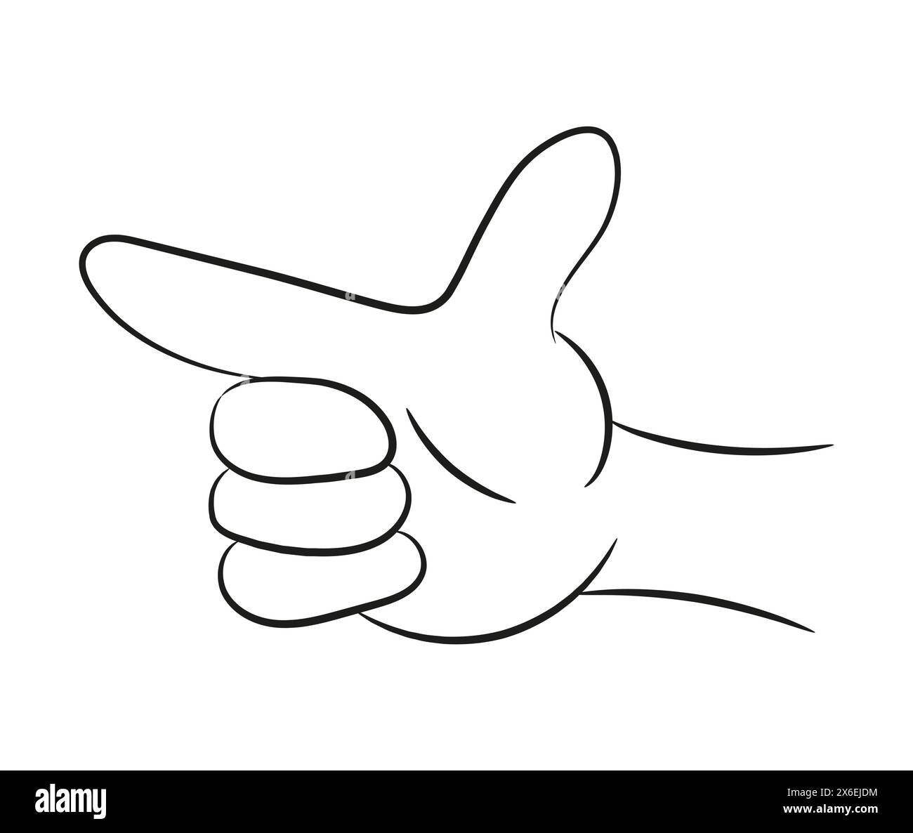 Simple and expressive hand doodle featuring a pointing finger ...