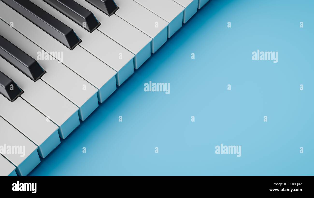 piano keyboard concepts backgrounds. 3d rendering Stock Photo - Alamy