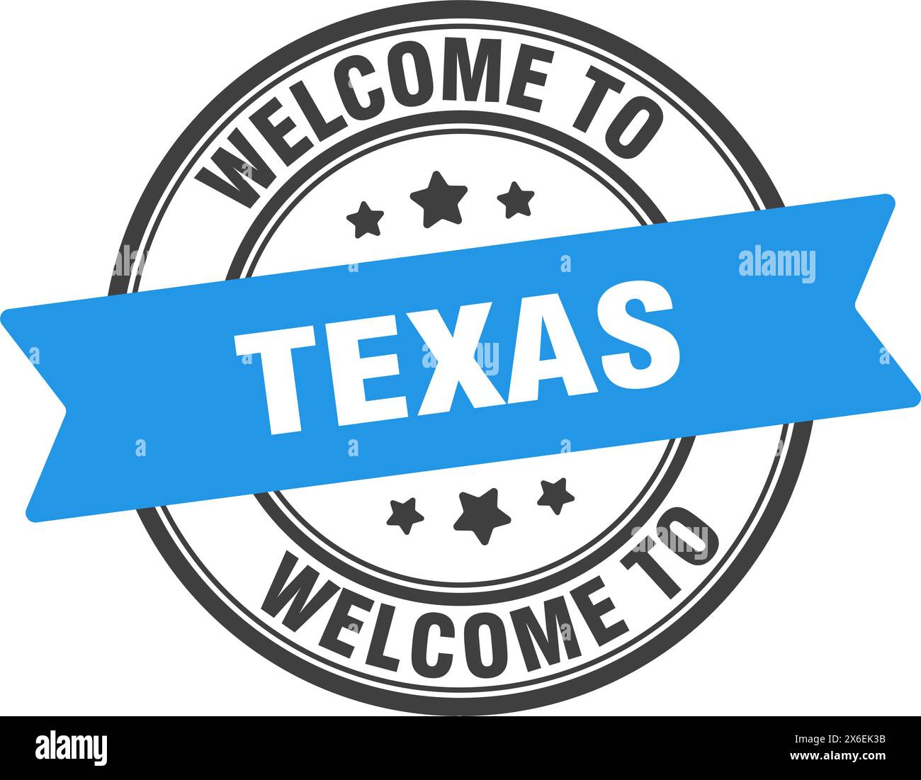 Welcome to Texas stamp. Texas round sign isolated on white background ...