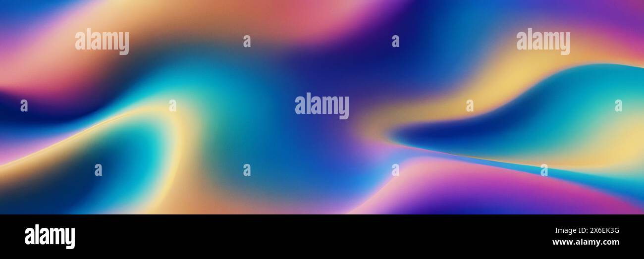 Wavy holographic iridescent texture, synthwave, retrowave, vaporwave ...