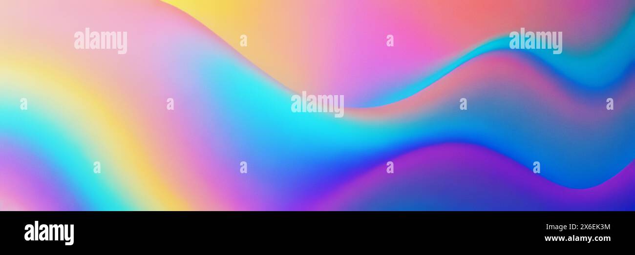 Wavy holographic iridescent texture, synthwave, retrowave, vaporwave ...