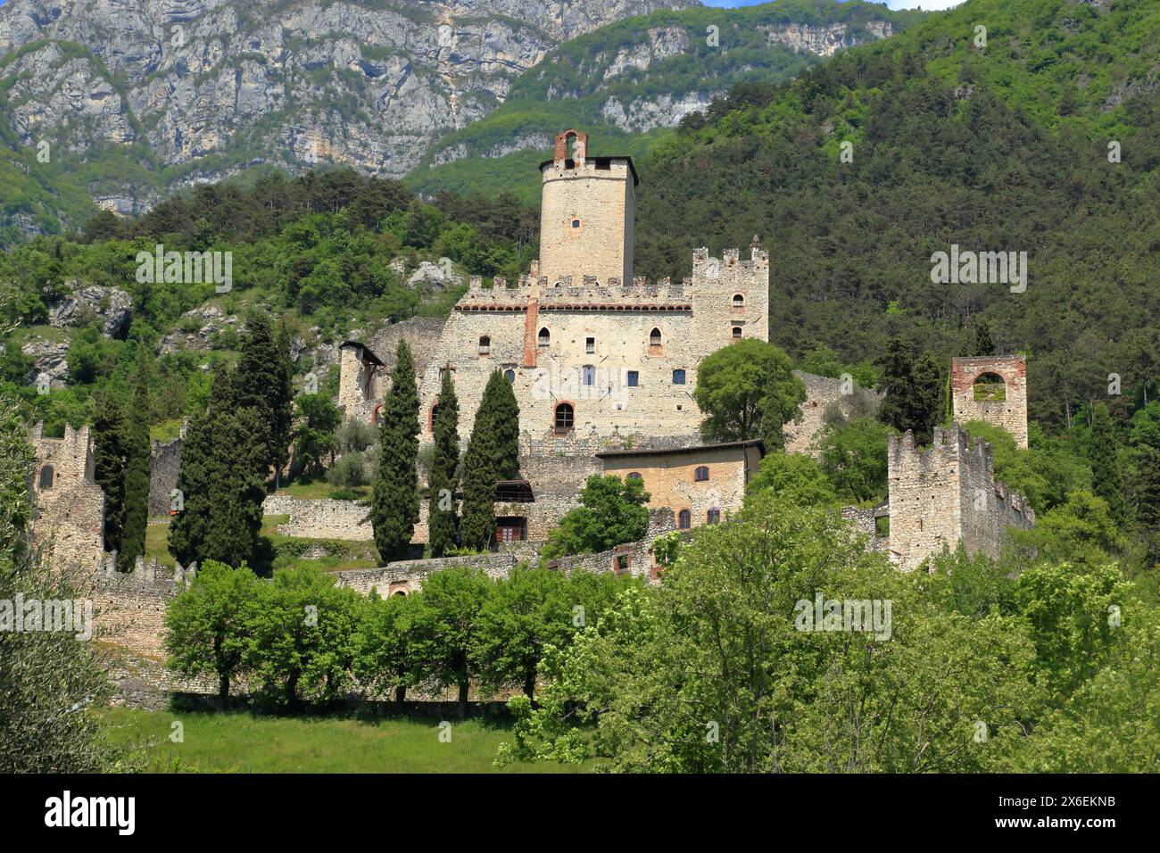 Castle of Avio. Castello di Sabbionara d'Avio, Trentino, Italy Stock ...