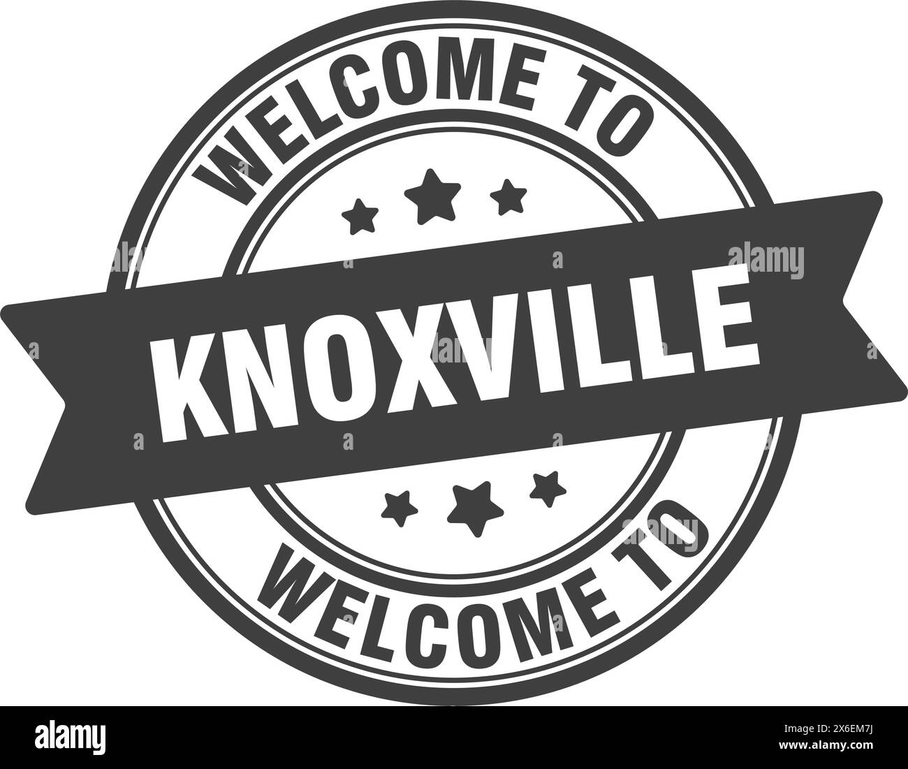 Welcome to Knoxville stamp. Knoxville round sign isolated on white ...