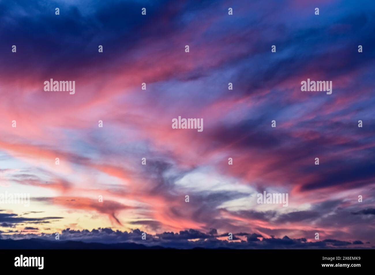 Unique sunsets in the beautiful island of Cyprus 2 Stock Photo - Alamy