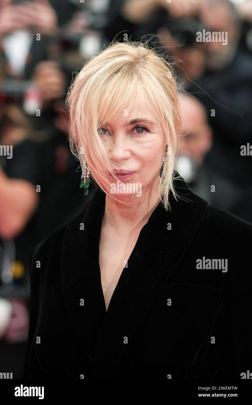 Cannes, France. 14th May, 2024. Emmanuelle Béart arrives on the Red Carpet for the opening night ...