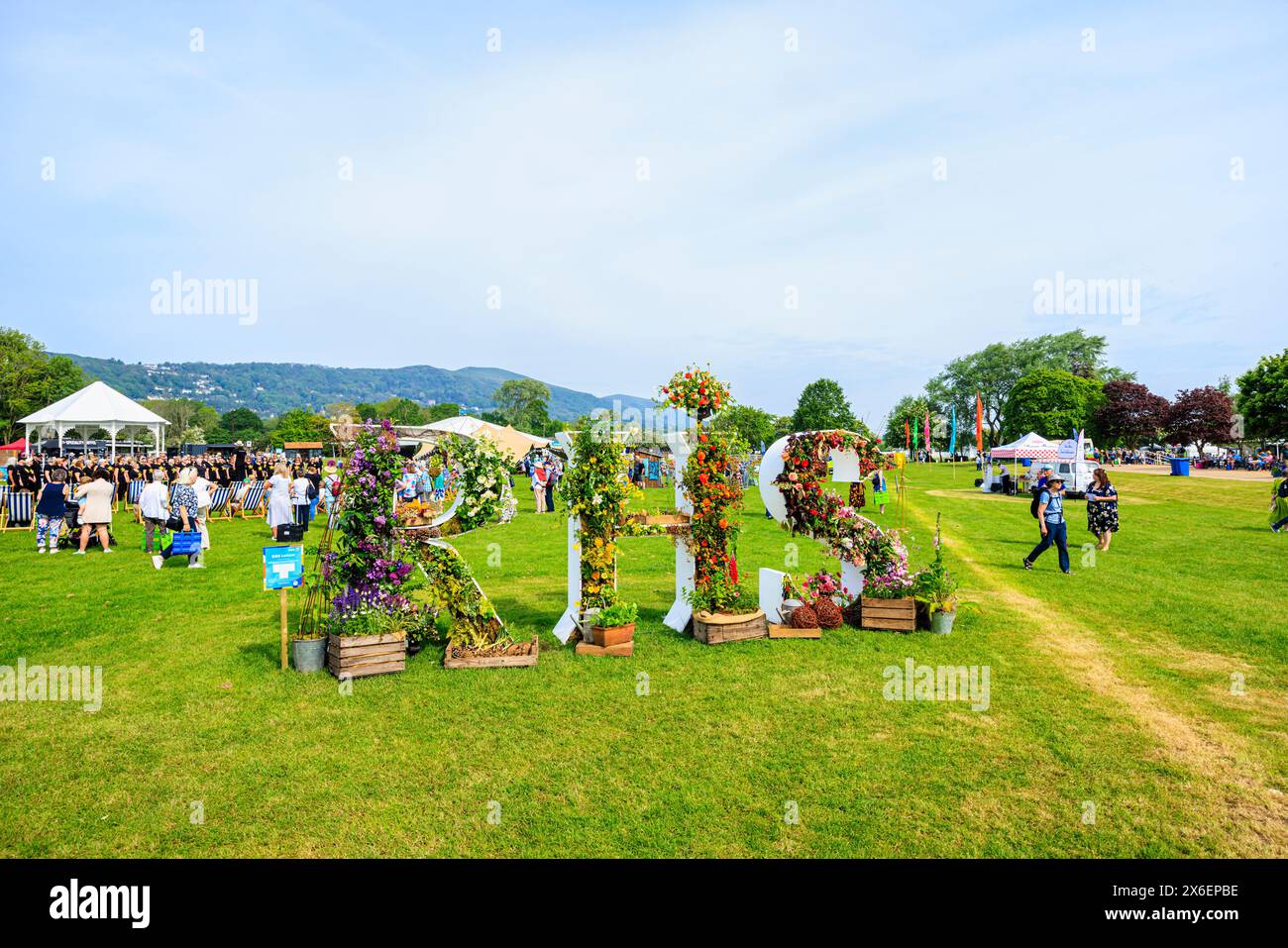 RHS Letters installation by Flowers from the Farm at the RHS Malvern ...