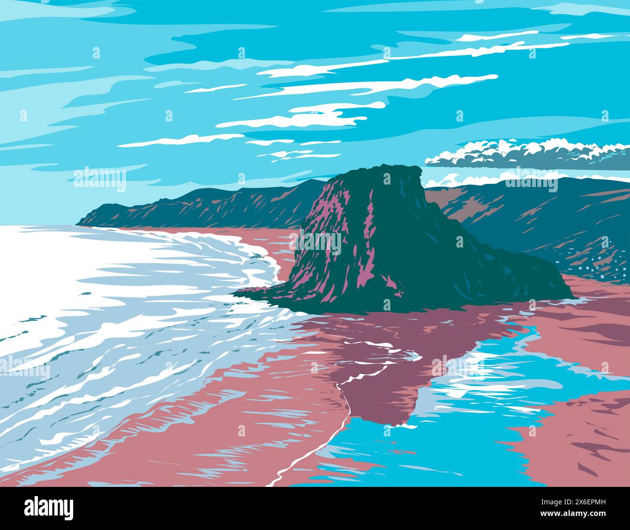 Waitakere ranges new zealand Stock Vector Images - Alamy