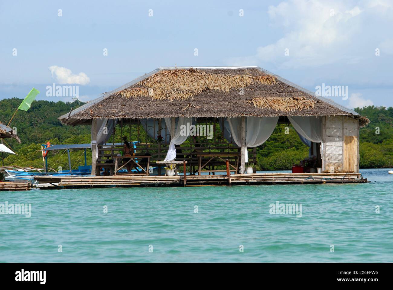 Floating Restaurant, Piagao Islands, Province of Guimaras, Philippines ...