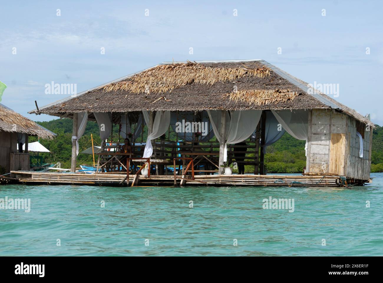 Floating Restaurant, Piagao Islands, Province of Guimaras, Philippines ...