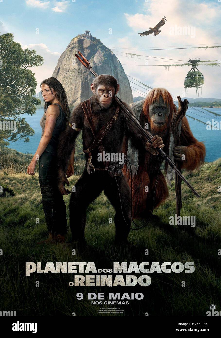 KINGDOM OF THE PLANET OF THE APES, Brazilian poster, from left: Freya ...