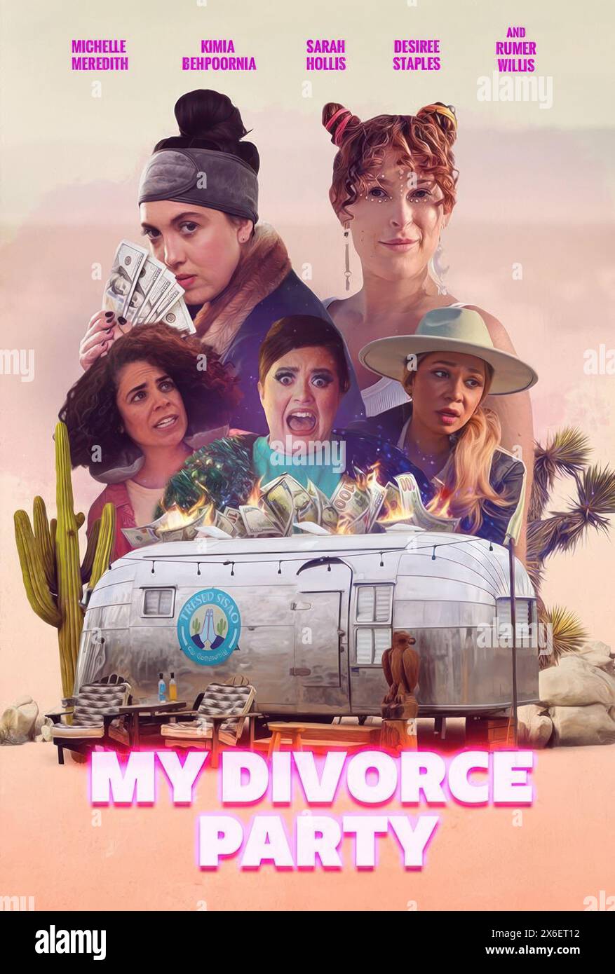 MY DIVORCE PARTY, poster, top from left: Michelle Meredith, Rumer Willis, bottom from left ...