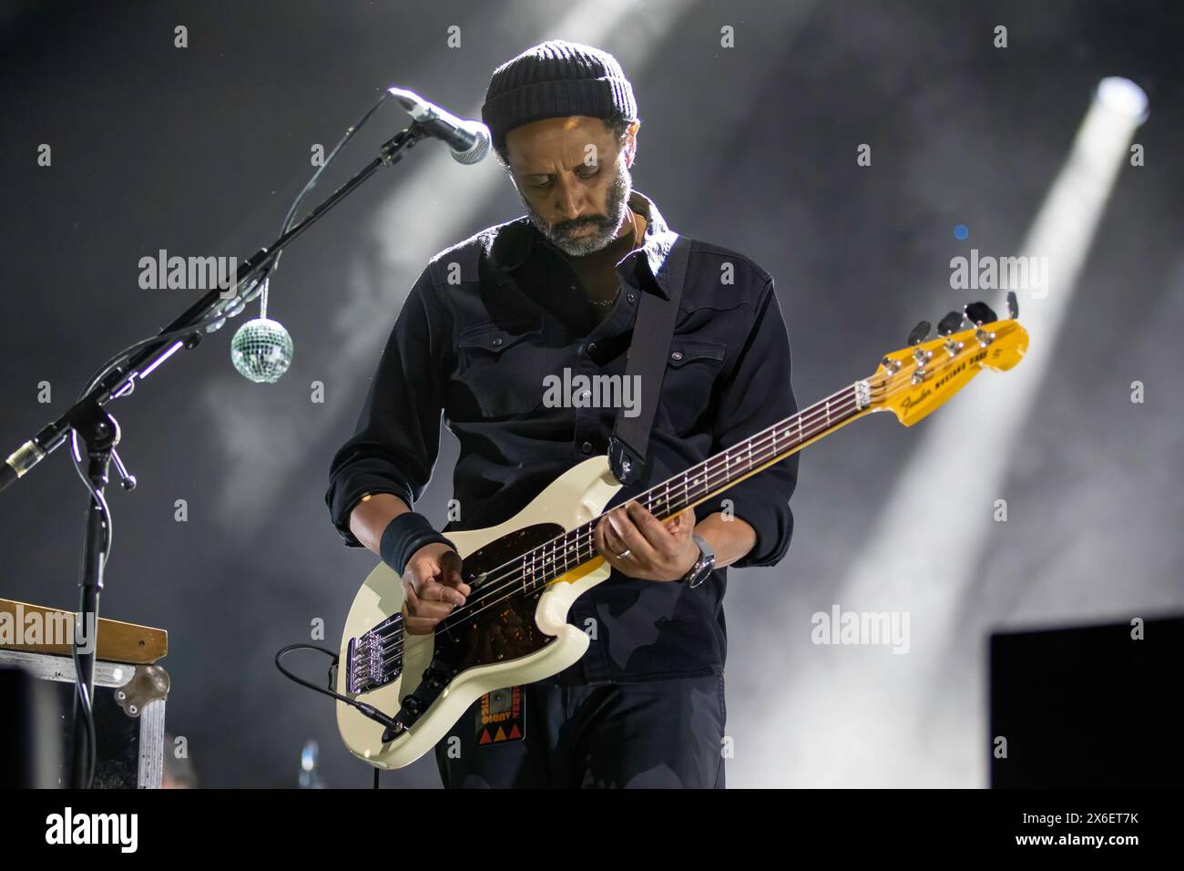 Manchester, England, 14th May, 2024. Pete Turner of Elbow playing Co-op ...