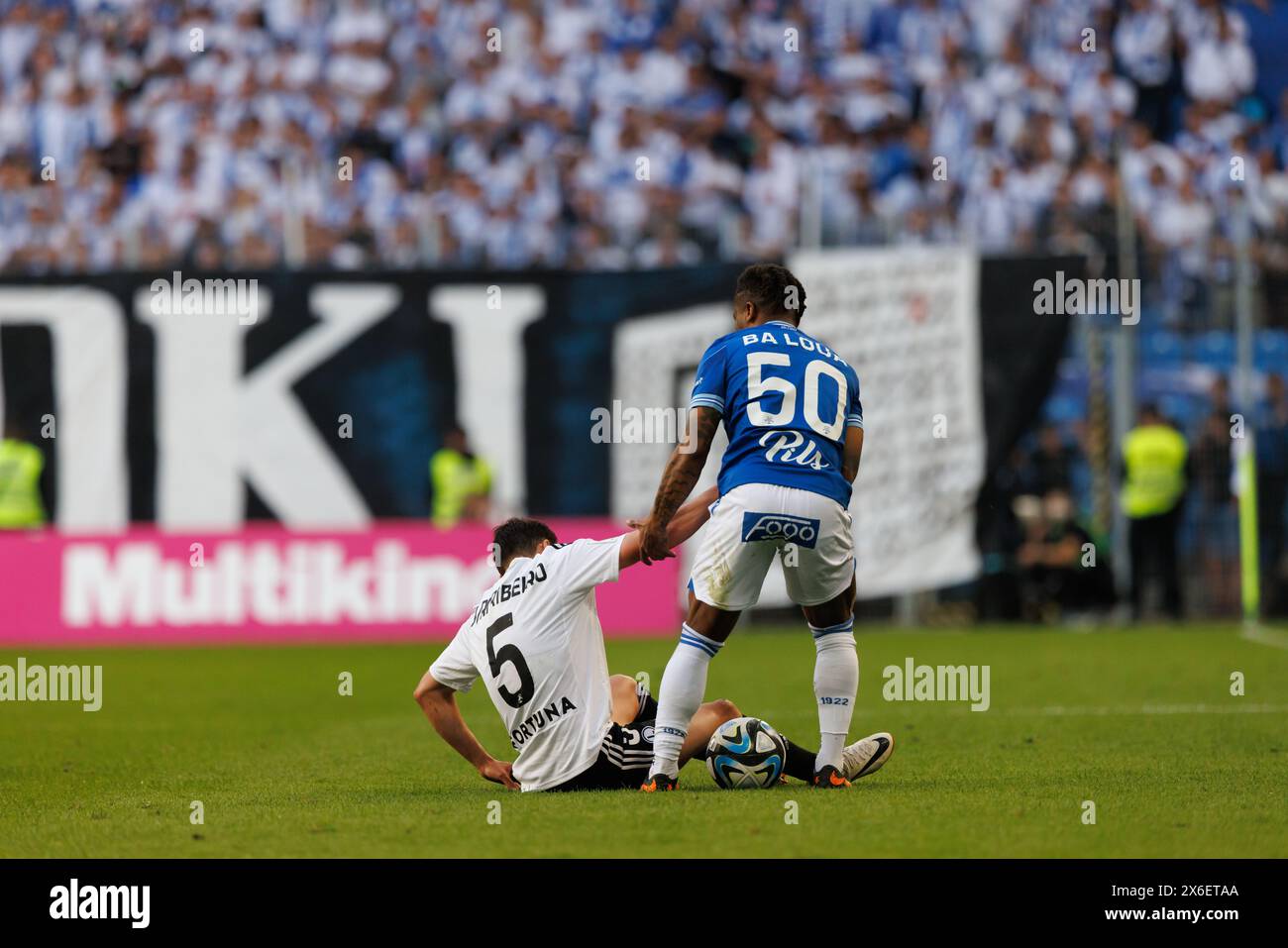 Yuri Ribeiro, Adriel Ba Loua during PKO BP Ekstraklasa game between ...