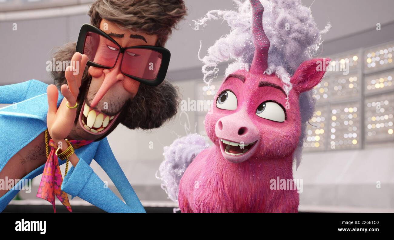 THELMA THE UNICORN, from left: Reggie (voice: Jon Heder), Thelma (voice ...