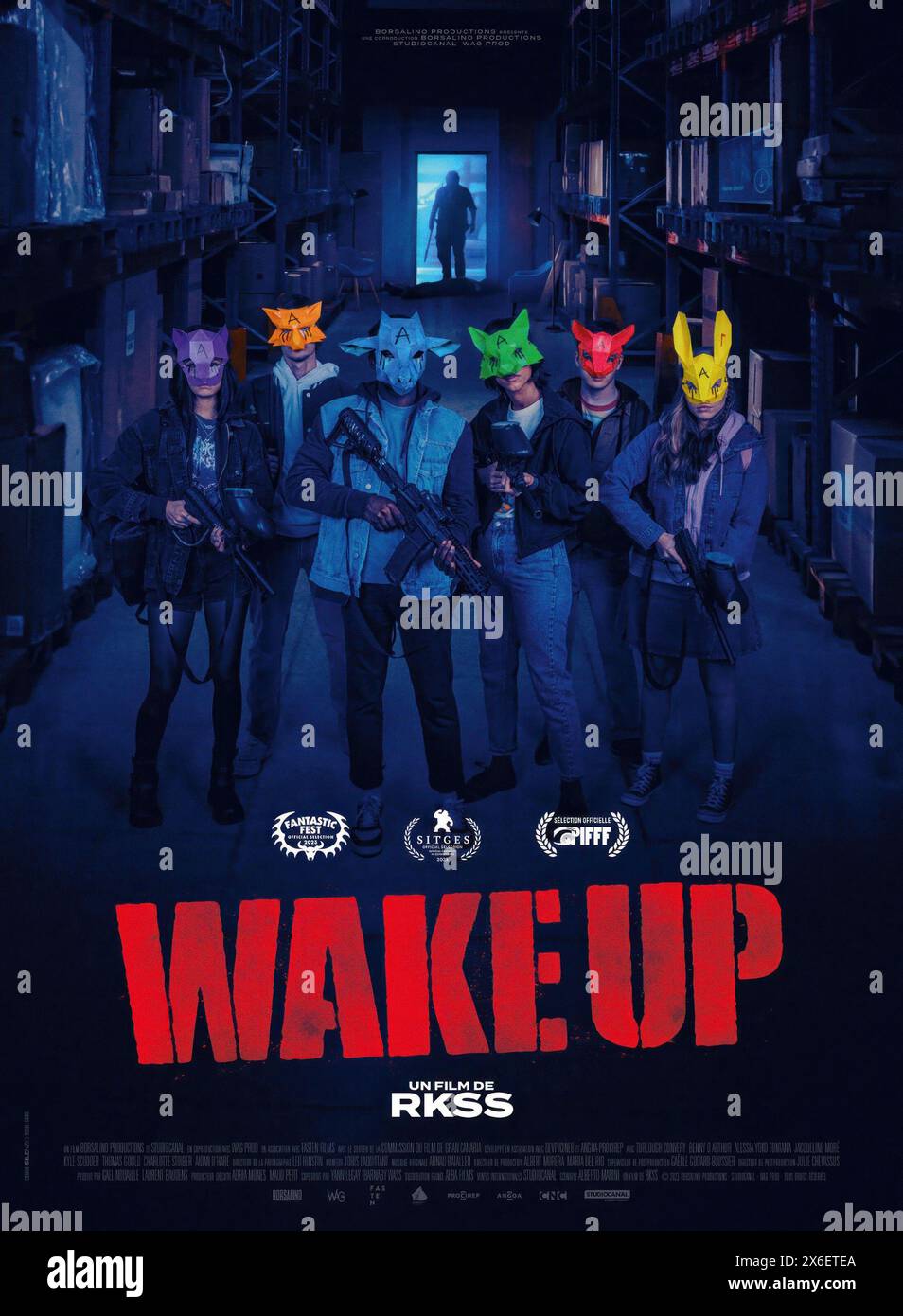 WAKE UP, French Canadian poster, Turlough Convery (background), front ...