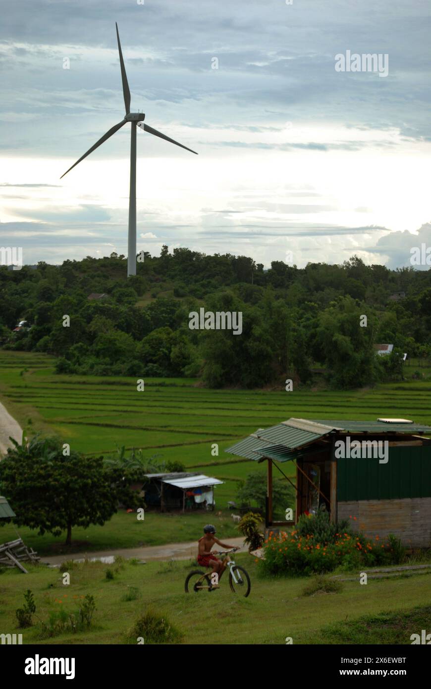 San Lorenzo Wind Farm, Guimaras, Province of Guimaras, Western Visayas ...