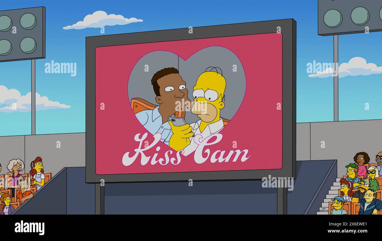 THE SIMPSONS, from left: Carl Carlson (voice: Alex Desert), Homer ...