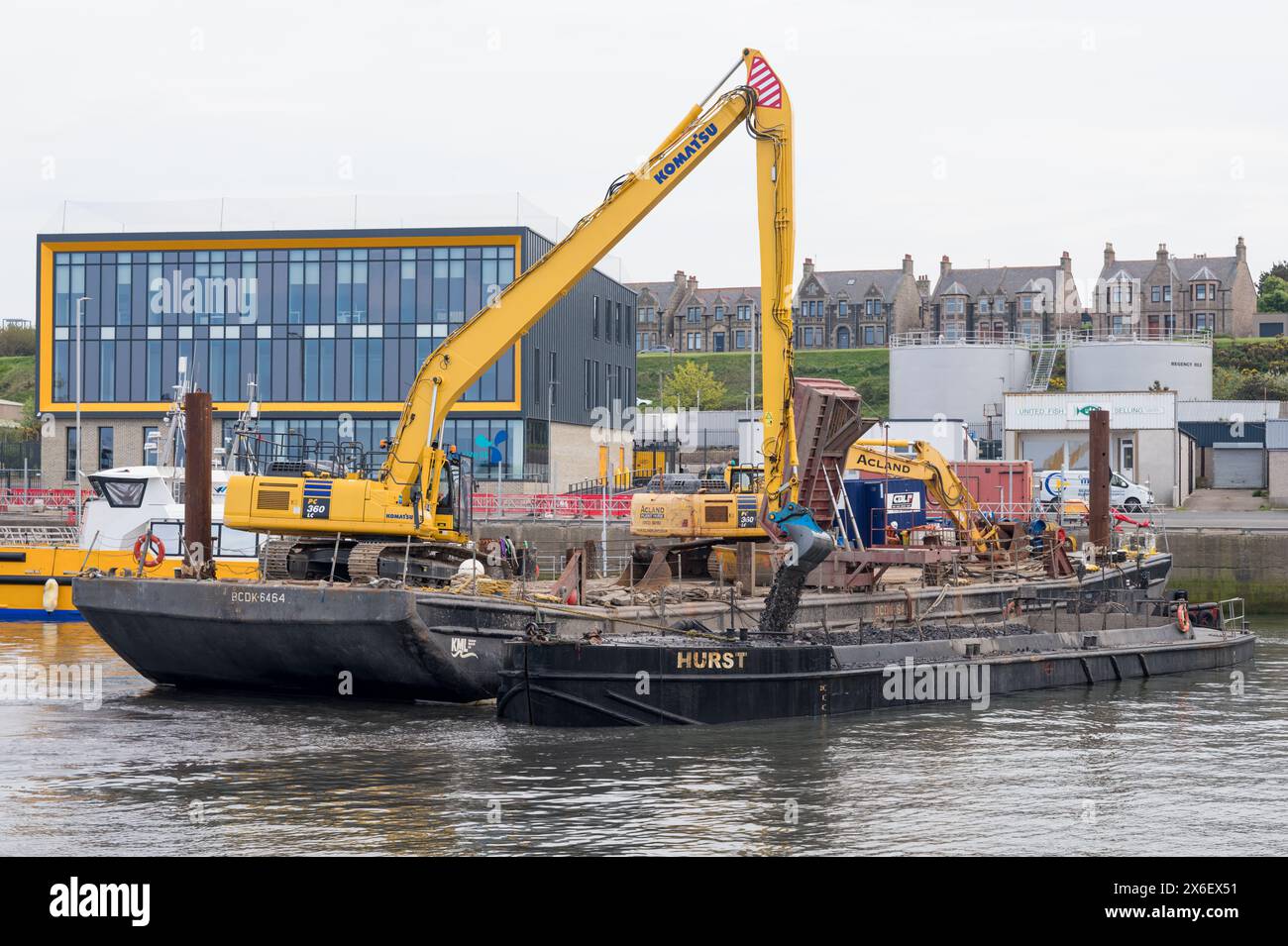 14 May 2024. Buckie Harbour,Moray,Scotland. This is Keynvor MorLift Ltd a UK-based marine ...