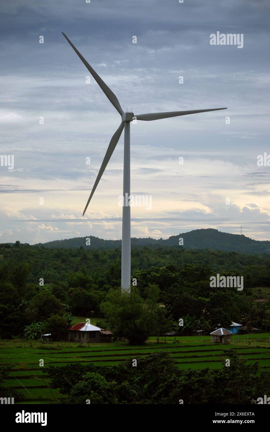 San Lorenzo Wind Farm, Guimaras, Province of Guimaras, Western Visayas ...