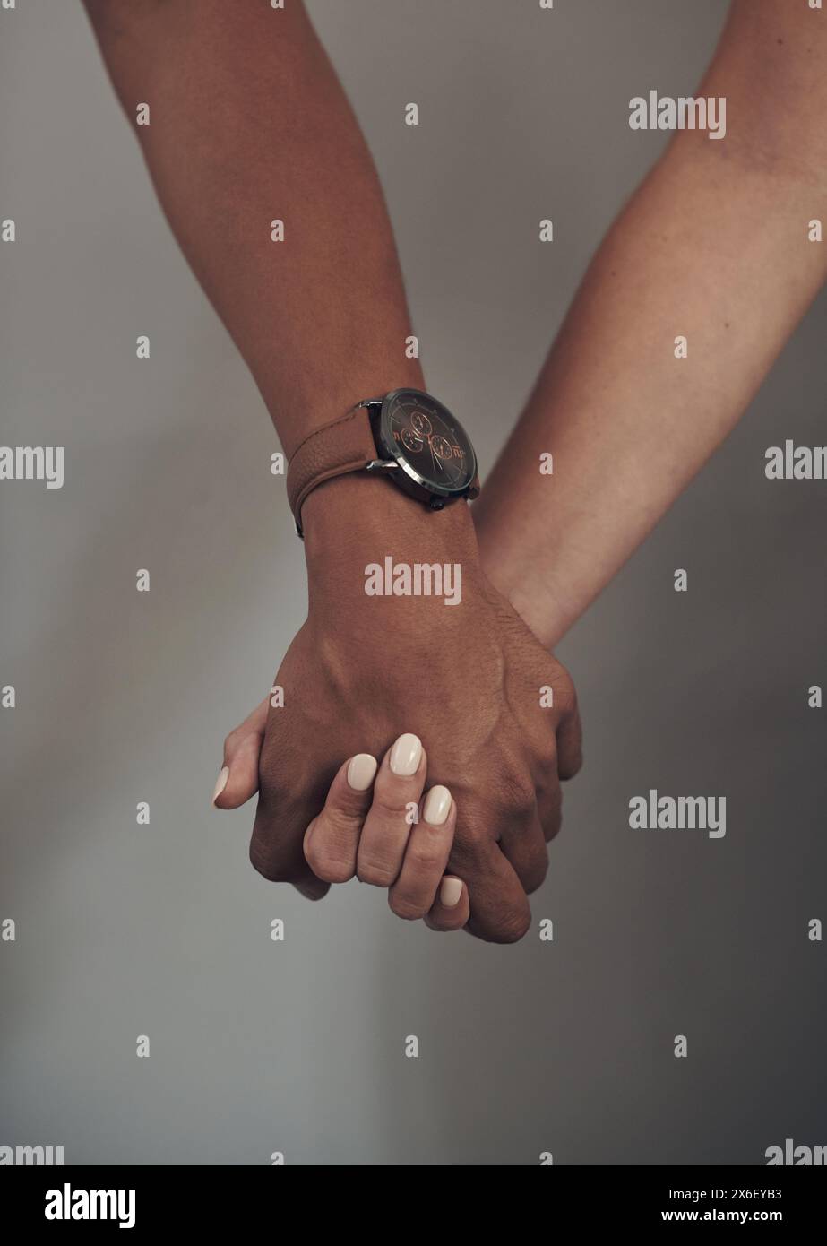 Love, trust and couple in partnership, support or soulmate with romance ...