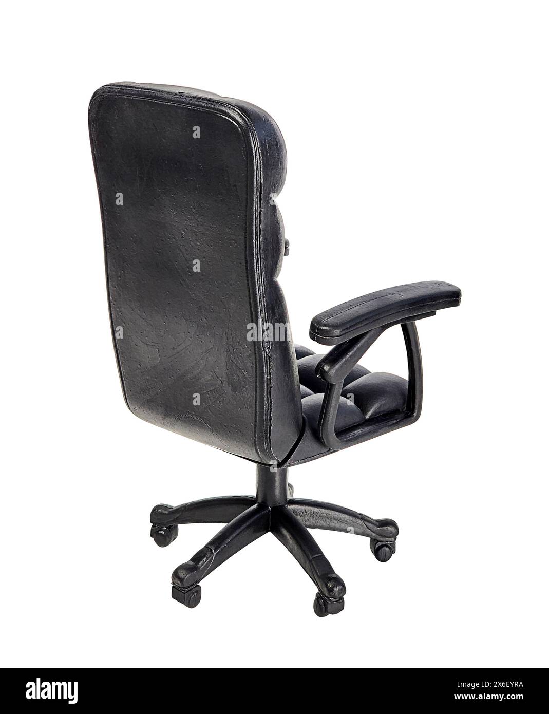 Back of Executive office chair with arm rests for sitting Stock Photo ...
