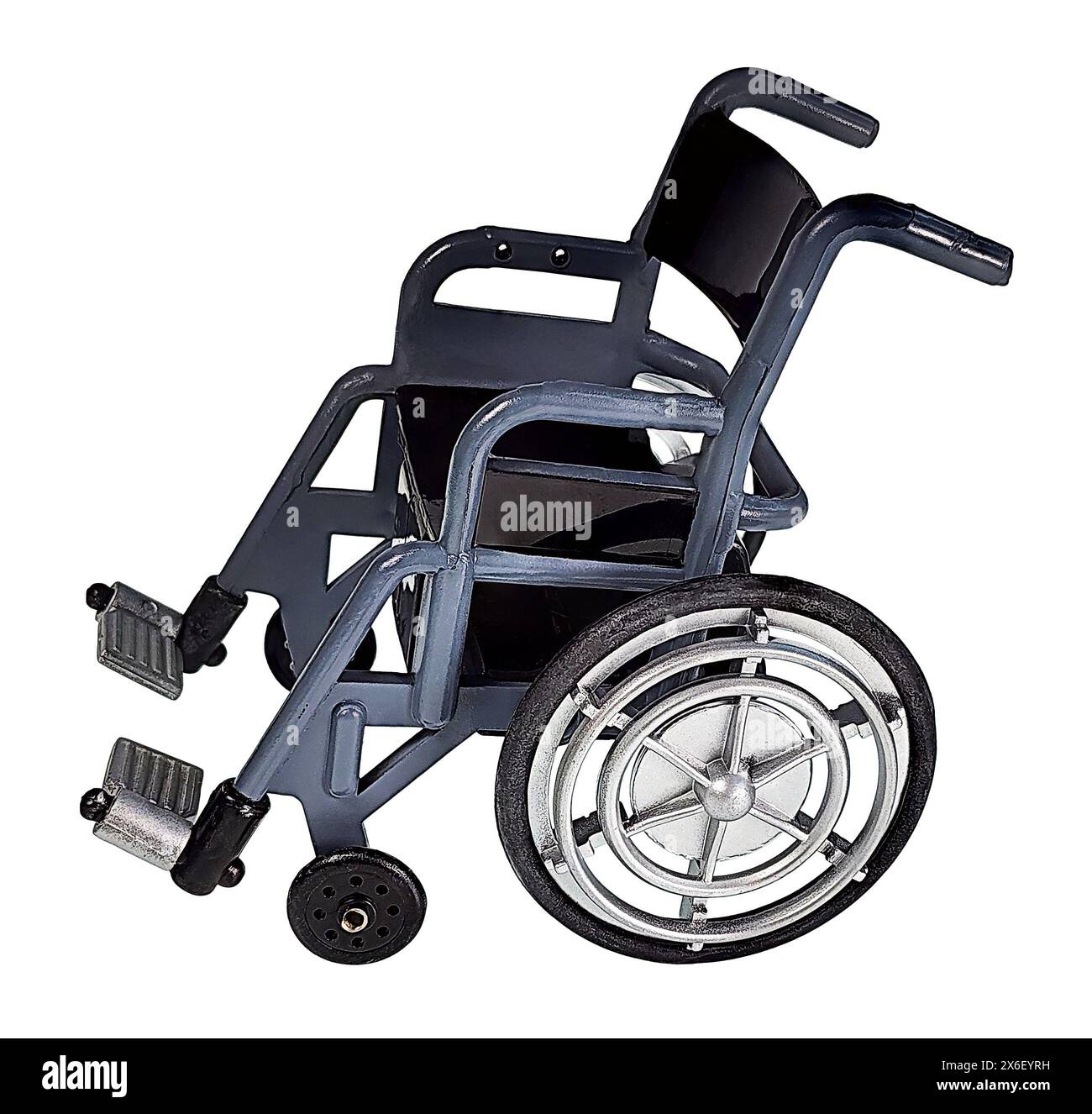 Gray Wheelchair used for transporting patients Stock Photo - Alamy