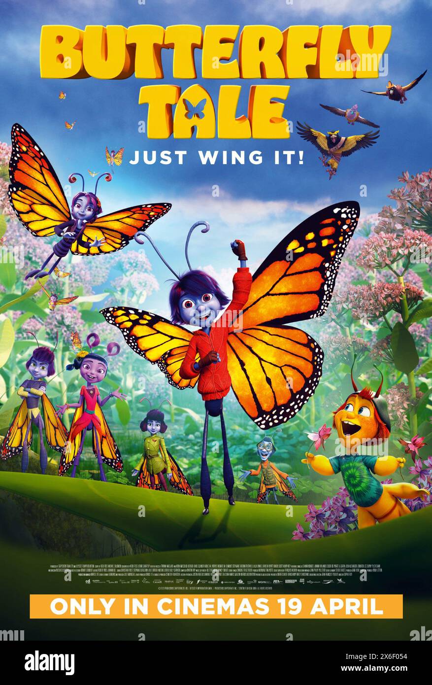 BUTTERFLY TALE, British poster, front, from left: Jennifer (voice ...