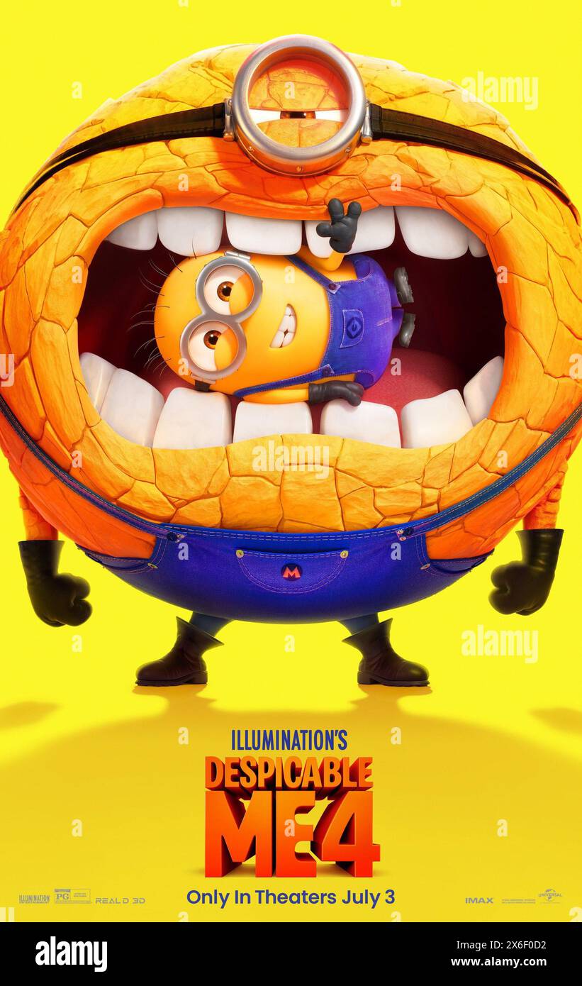 DESPICABLE ME 4, US poster, Minion, 2024. © Universal Pictures ...