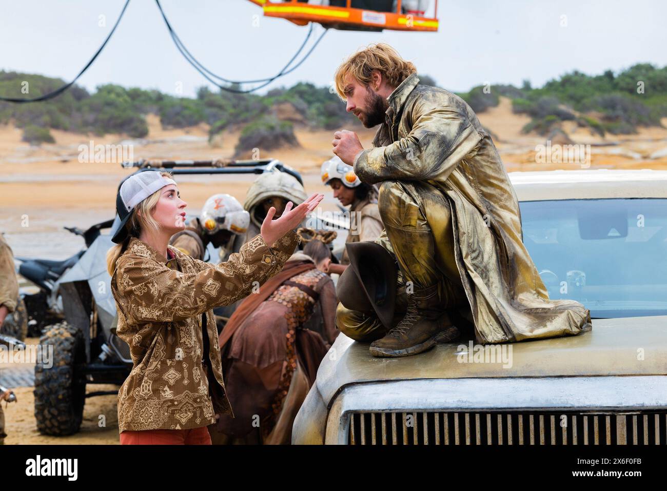 THE FALL GUY, from left: Emily Blunt, Aaron Taylor-Johnson, 2024. ph ...