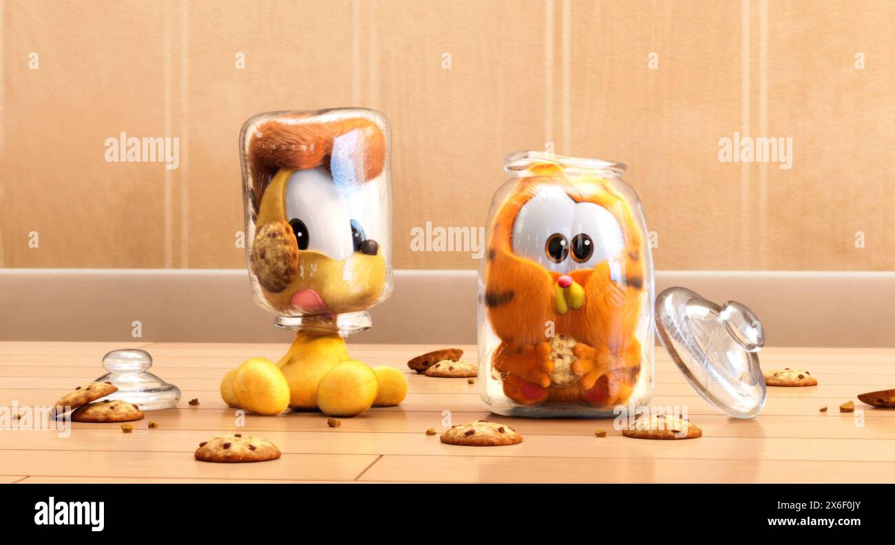 THE GARFIELD MOVIE, (aka GARFIELD), from left: Baby Odie (voice: Harvey ...