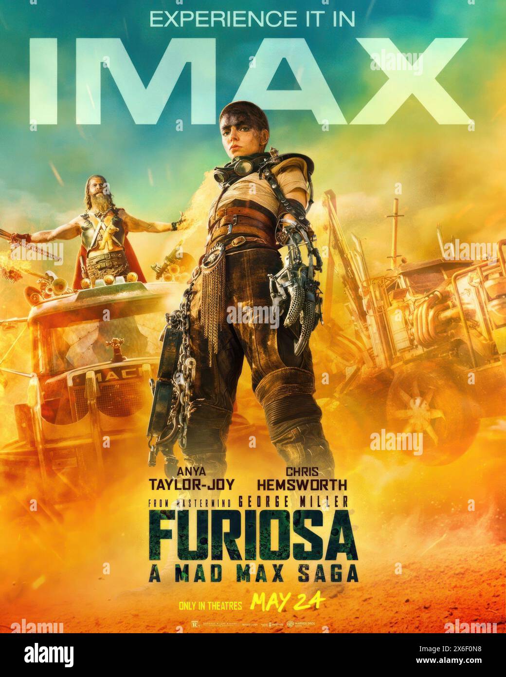 FURIOSA: A MAD MAX SAGA, (aka FURIOSA), US IMAX poster, from left ...