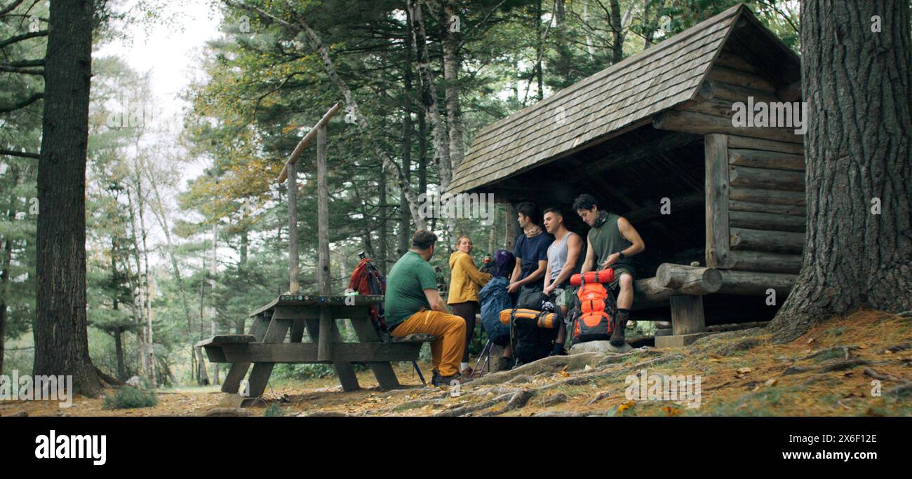 THE KEEPER, from left: Angus Benfield, Haley Babula, Andrew Ferguson ...