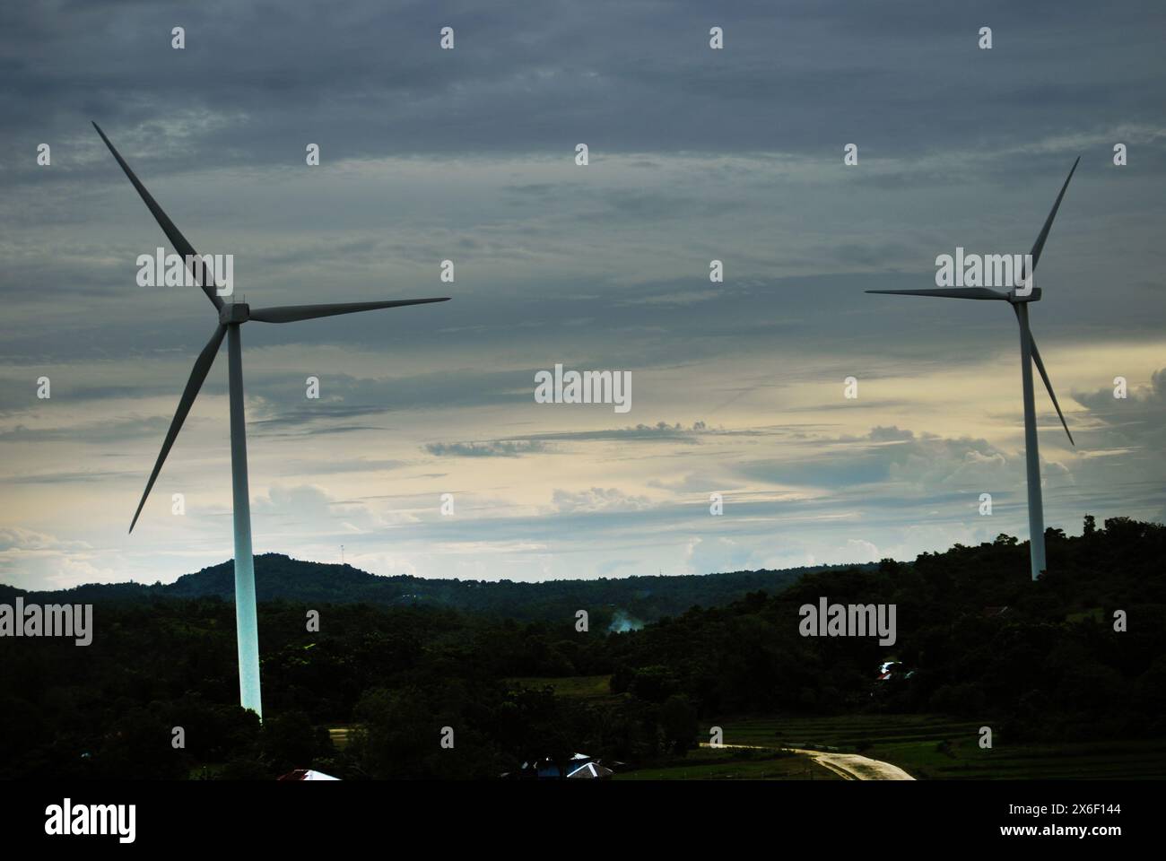 San Lorenzo Wind Farm, Guimaras, Province of Guimaras, Western Visayas ...