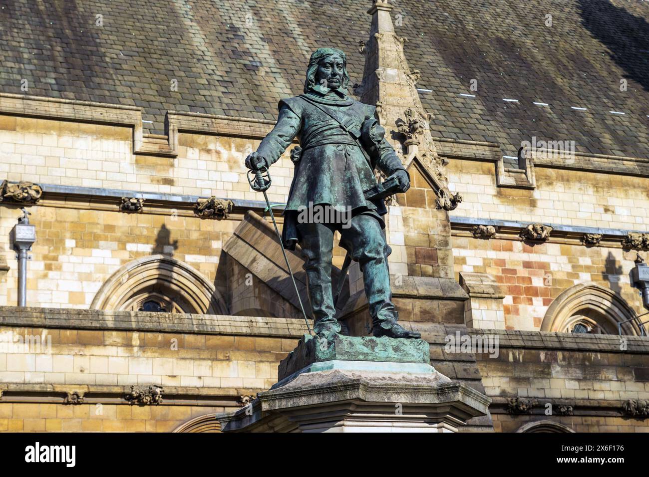 Statue of Oliver Cromwell outside Houses of Parliament, London, Monday ...