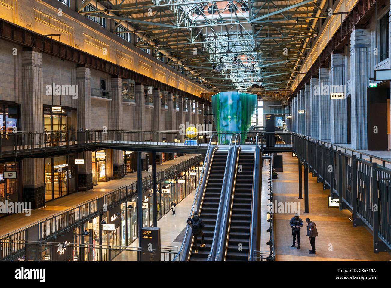 Interior of restored Battersea Power Station, London, Monday, April 29 ...