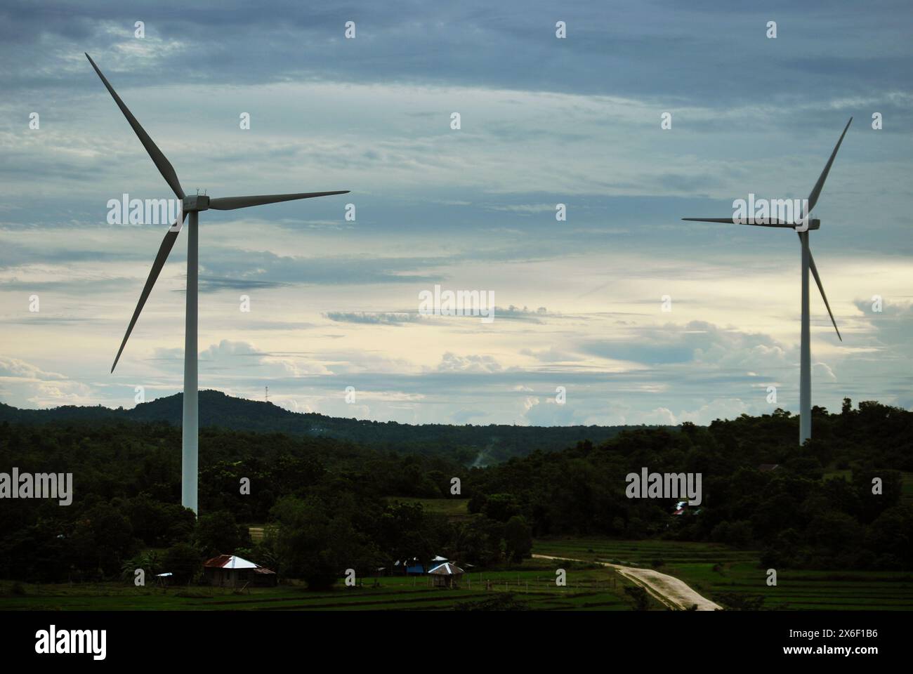 San Lorenzo Wind Farm, Guimaras, Province of Guimaras, Western Visayas ...